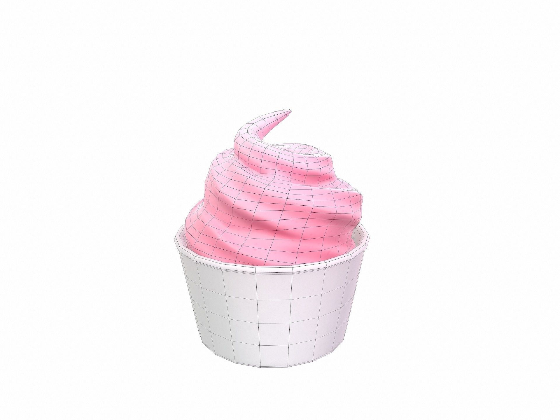 Frozen Yogurt 3D model | CGTrader
