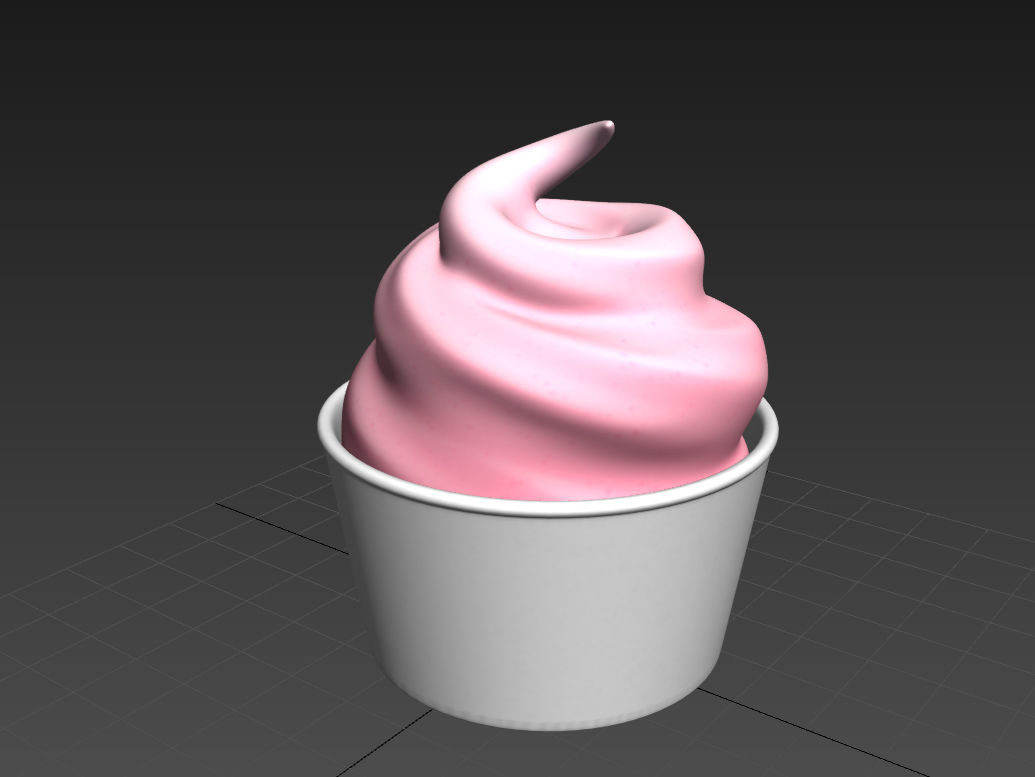 Frozen Yogurt 3D model | CGTrader