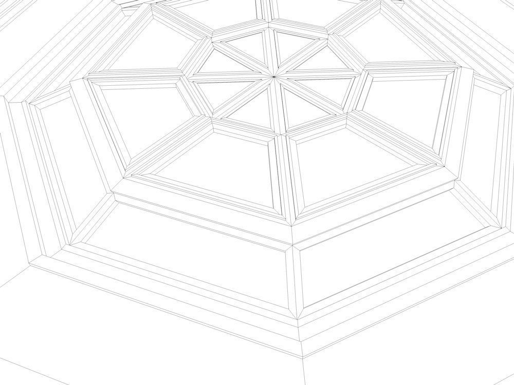 UFO Low Poly octagon free VR / AR / low-poly 3D model | CGTrader