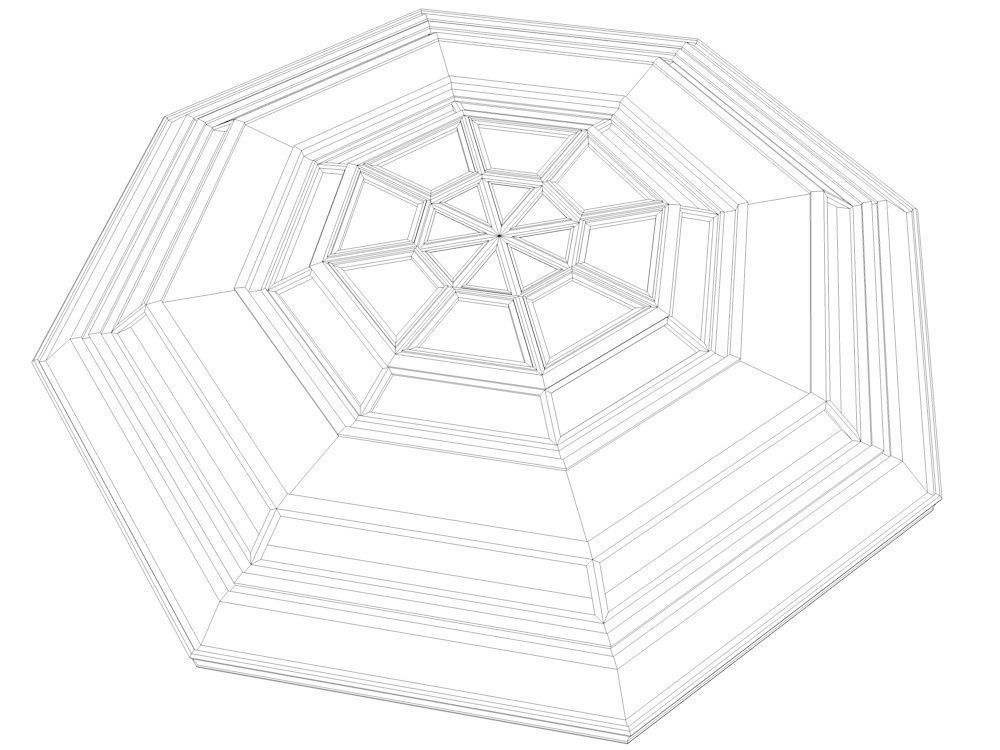 UFO Low Poly octagon free VR / AR / low-poly 3D model | CGTrader