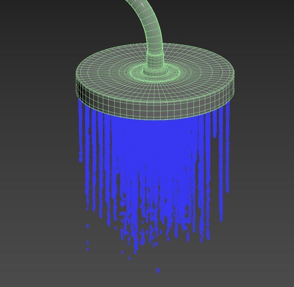 Realistic Shower Water Animated 3D model animated | CGTrader