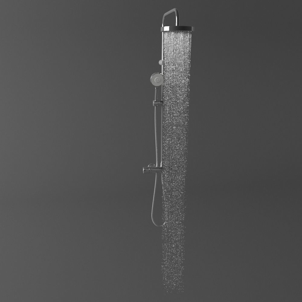 Realistic Shower Water Animated 3D model animated | CGTrader