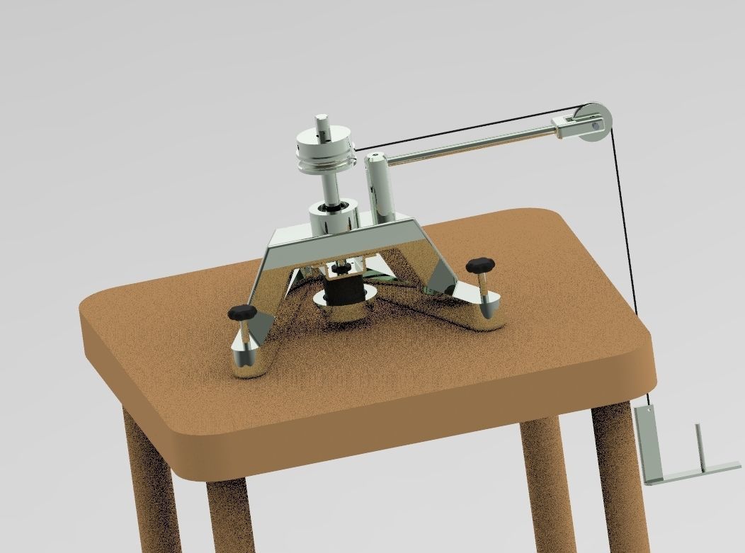 Moment of Inertia Lab Apparatus 3D model | CGTrader