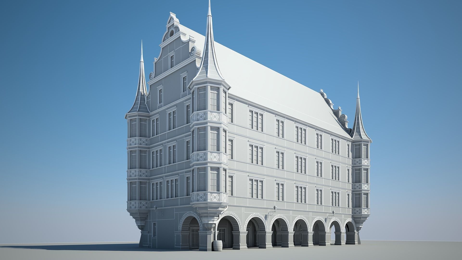 Renaissance House I 3D model | CGTrader