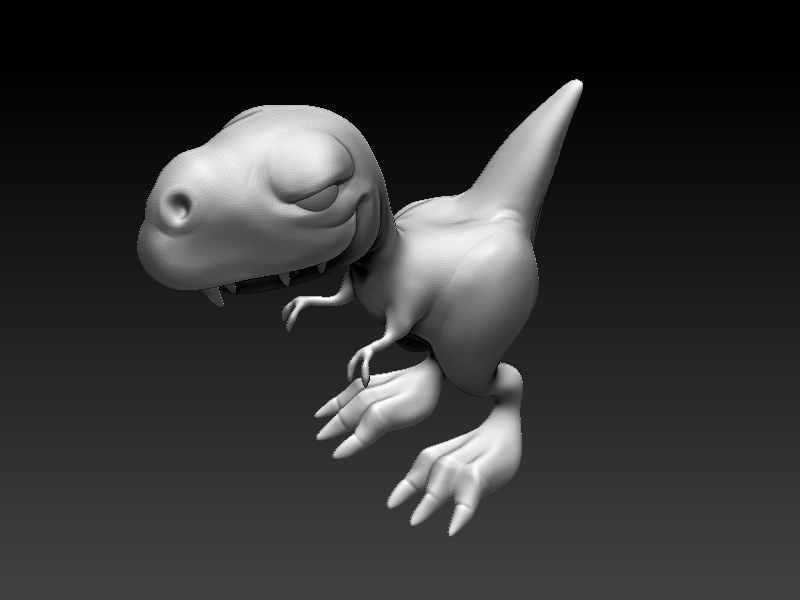 stylized dinosaur free 3D model animated rigged | CGTrader