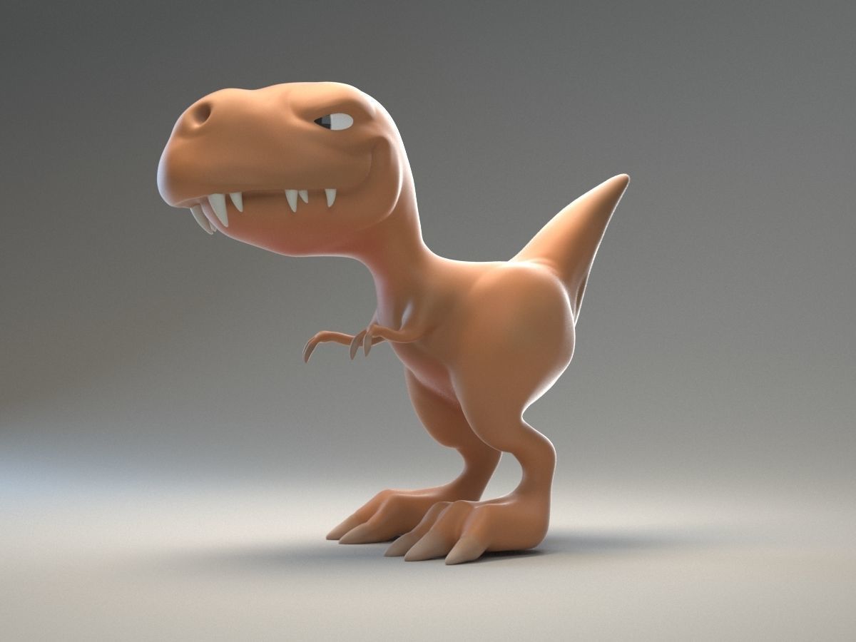 stylized dinosaur free 3D model animated rigged | CGTrader