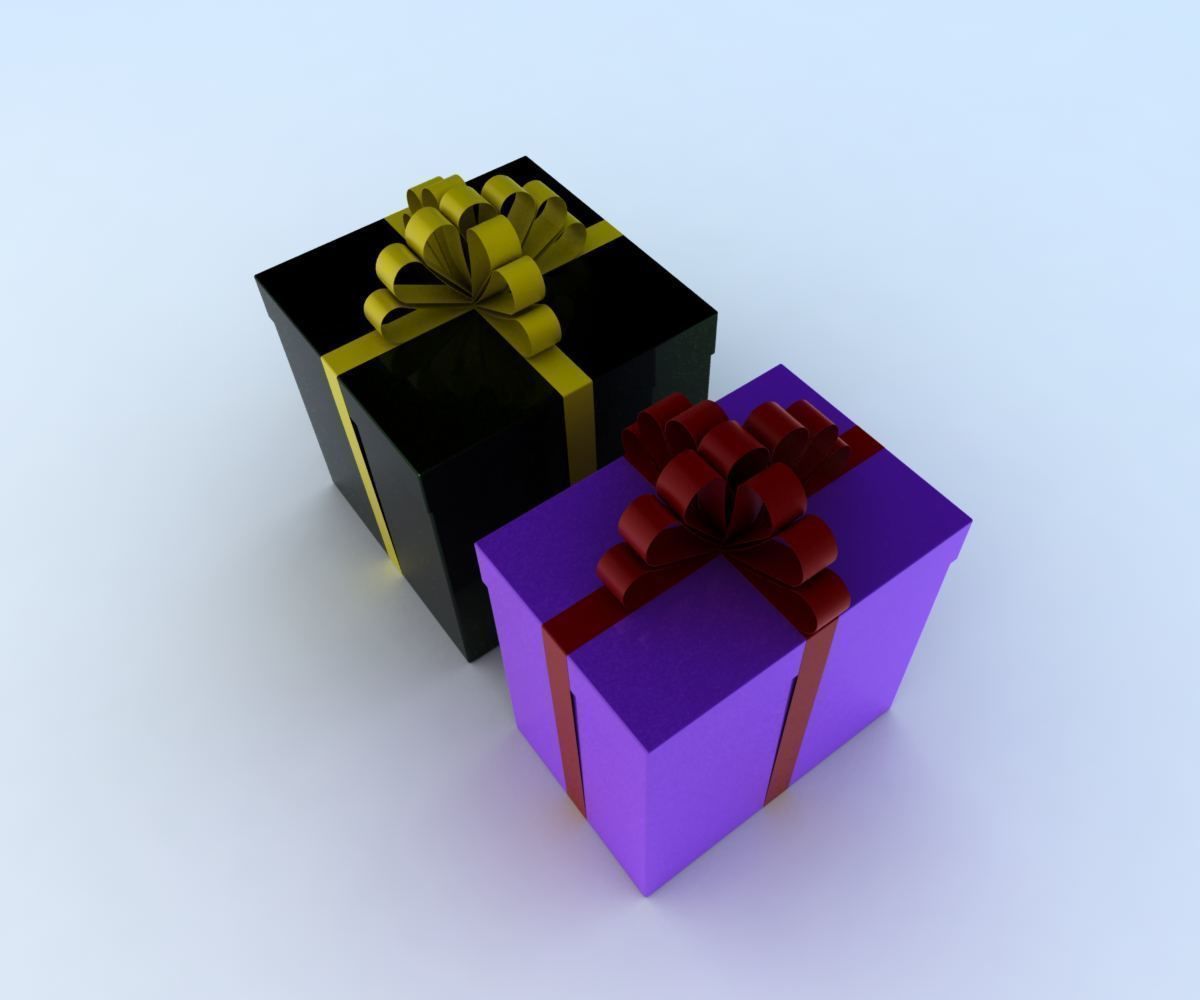 Gift box 3d model 3D model | CGTrader