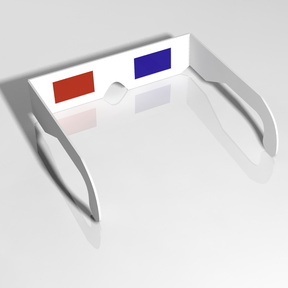 Retro 3D Glasses 3D Model .max - CGTrader.com