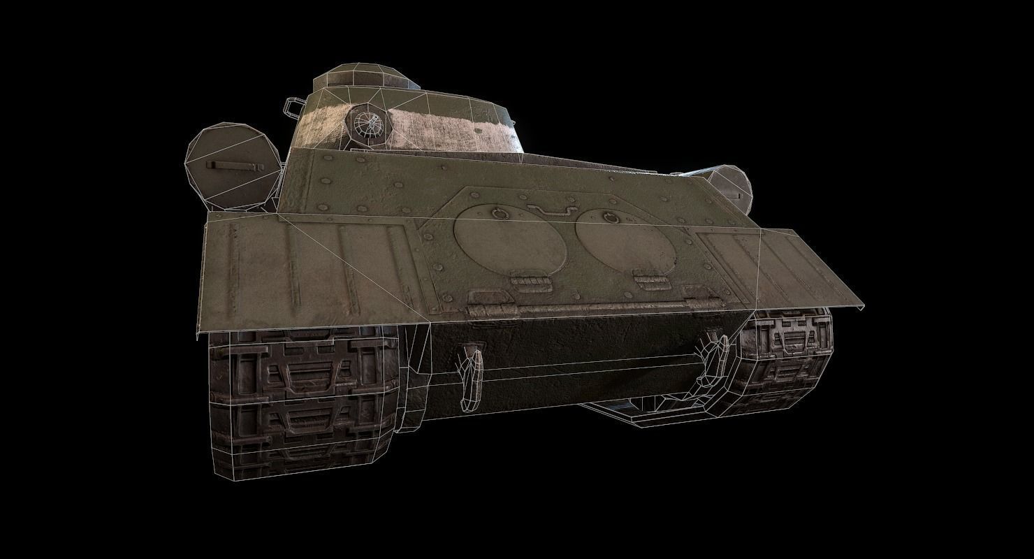 3D model IS2-2 Soviet PBR Unity Game Ready tank model VR / AR / low ...