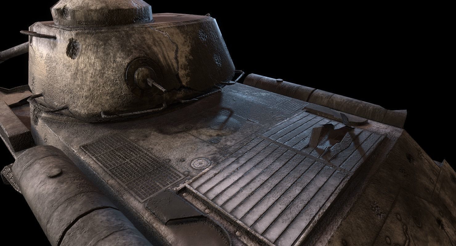 3D model IS2-2 Soviet PBR Unity Game Ready tank model VR / AR / low ...