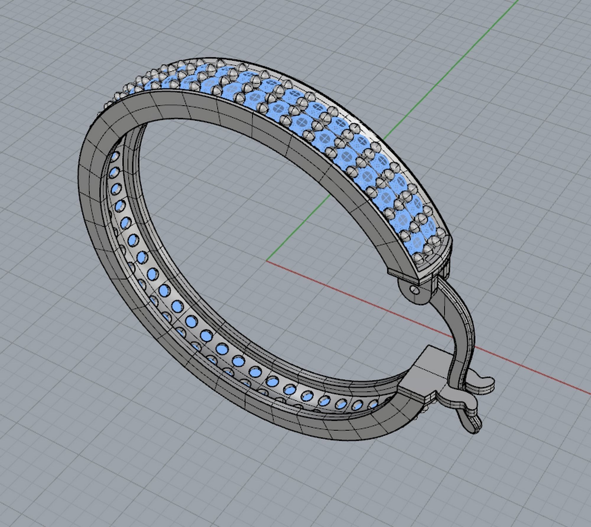 round jewelry earrings ring 3D model 3D printable | CGTrader