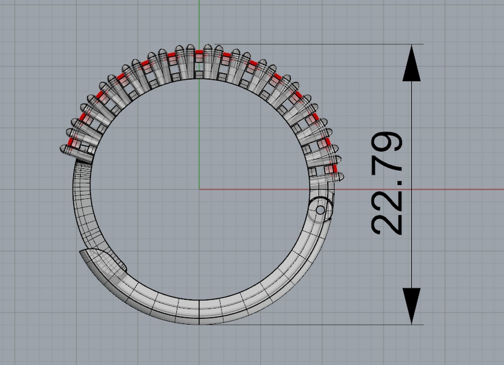 round jewelry earrings ring 3D model 3D printable | CGTrader