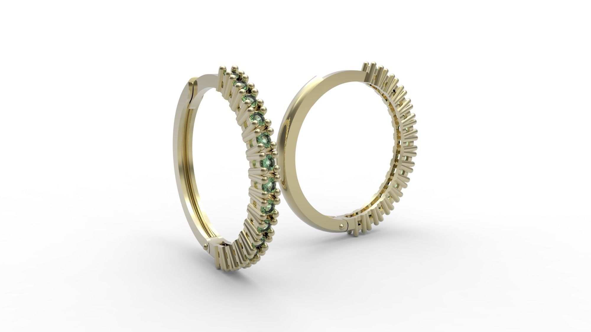 round jewelry earrings ring 3D model 3D printable | CGTrader