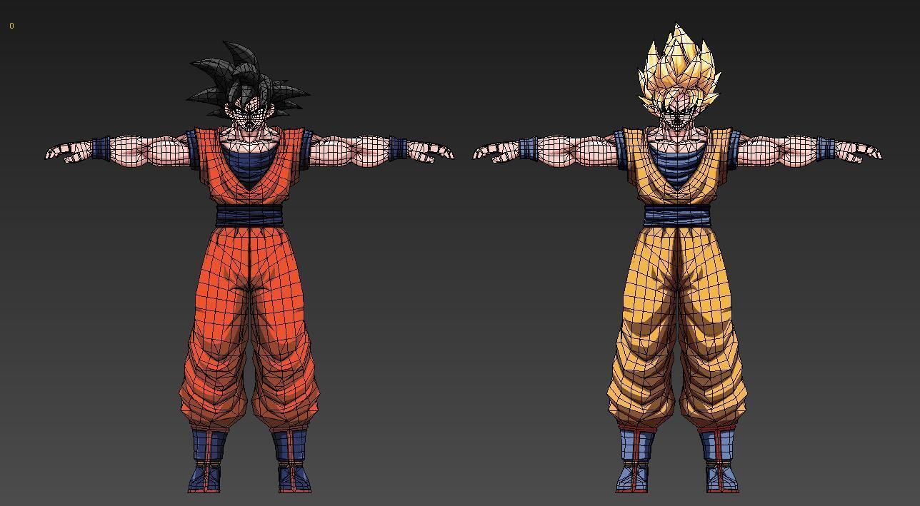 Dragonball animation protagonist model 3D model | CGTrader