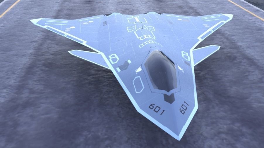 3D model fa-xx fifth generation fighter jet VR / AR / low-poly | CGTrader