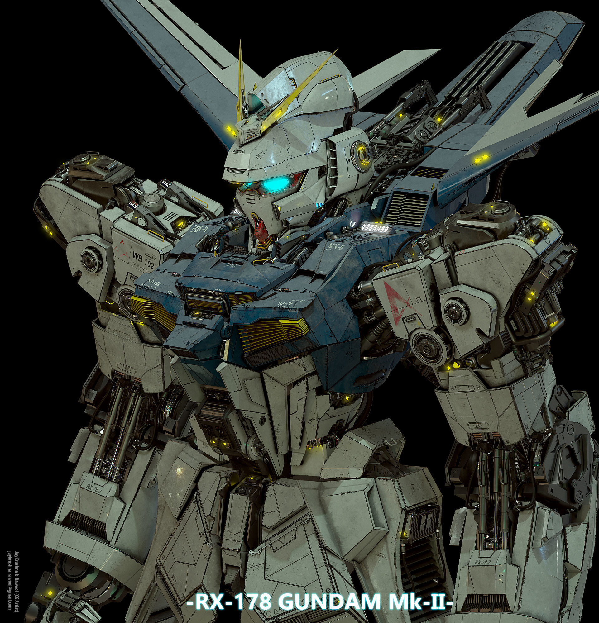 Gundam Face 3D model | CGTrader
