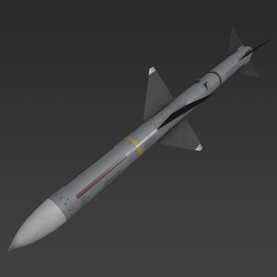 3D model AIM 7 missile VR / AR / low-poly | CGTrader