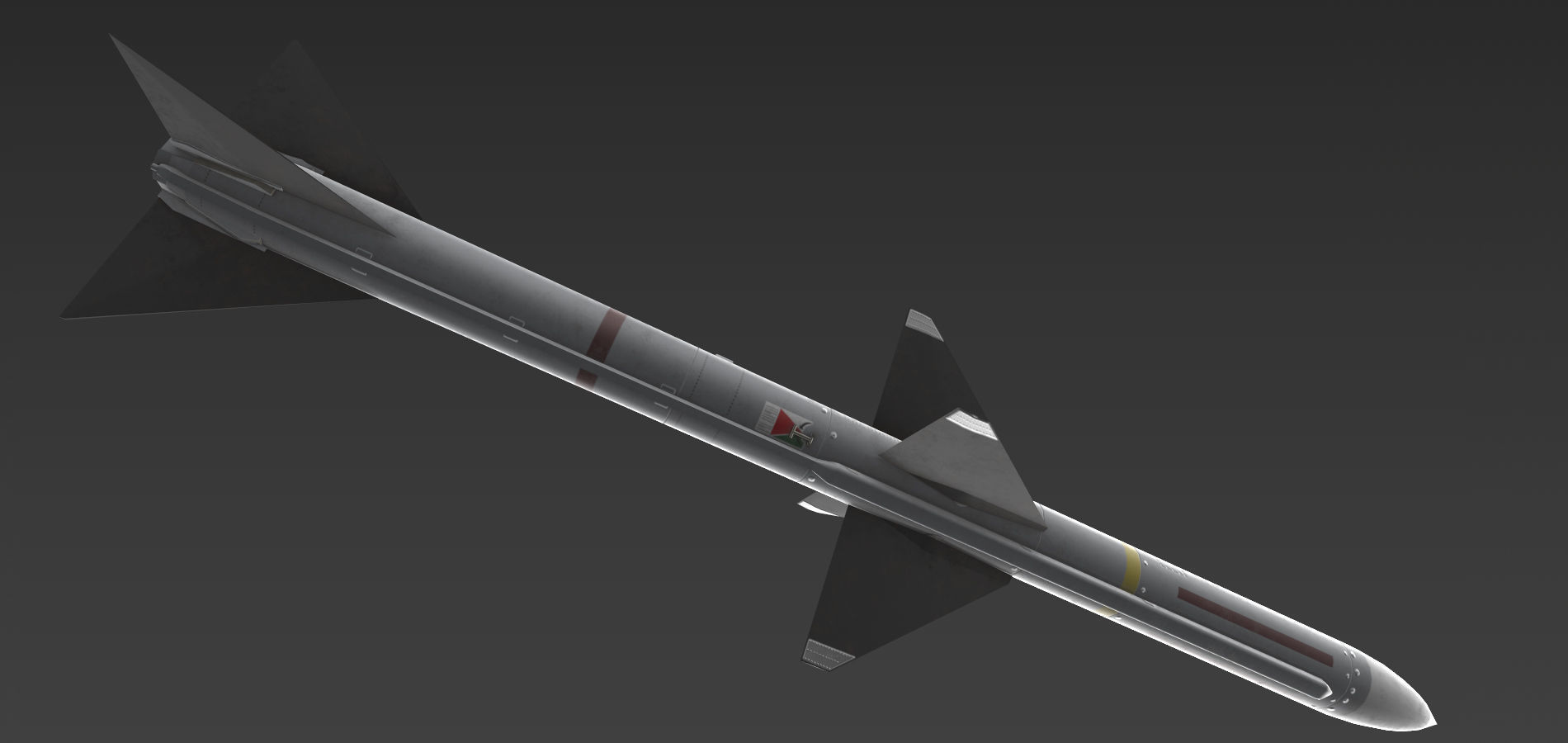 3D model AIM 7 missile VR / AR / low-poly | CGTrader