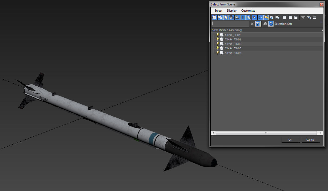 3D model AIM 9x VR / AR / low-poly | CGTrader