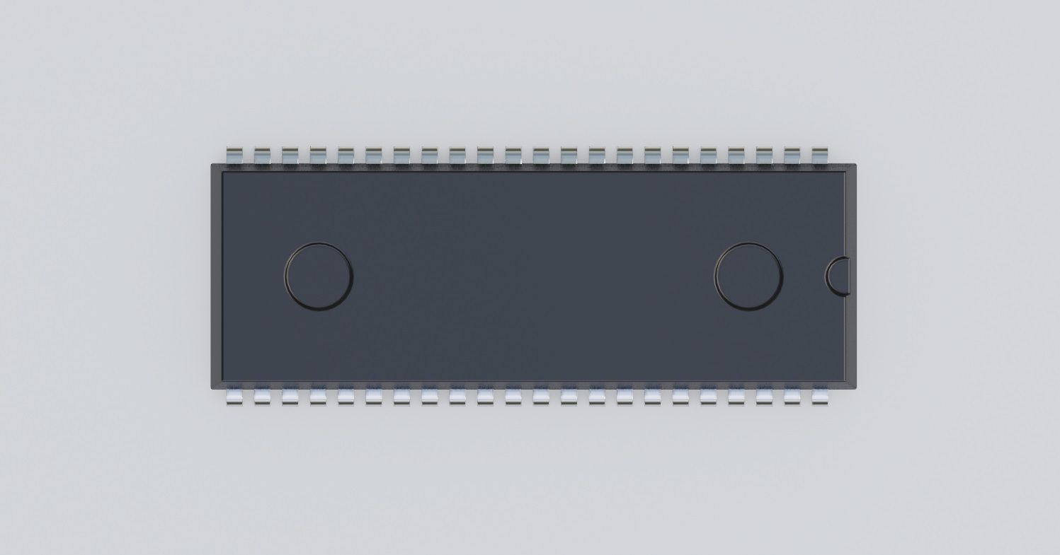 3D model computer electrical chip VR / AR / low-poly | CGTrader