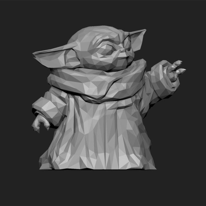 Low Poly Baby Force 3D model 3D printable | CGTrader