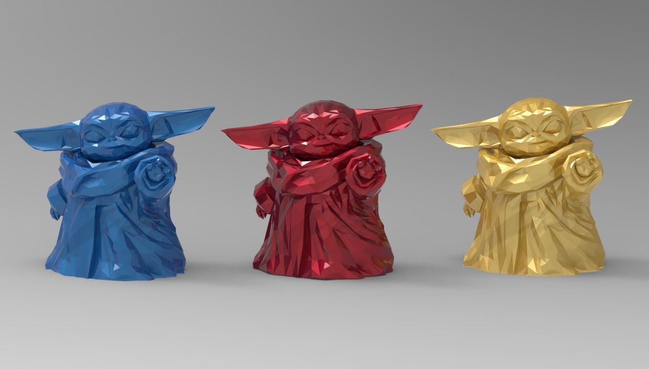 Low Poly Baby Force 3D model 3D printable | CGTrader