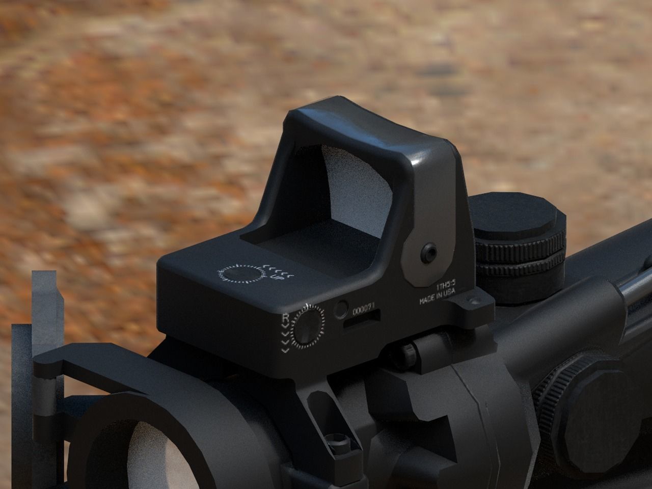 USMC Squad Day Optic 3D model | CGTrader