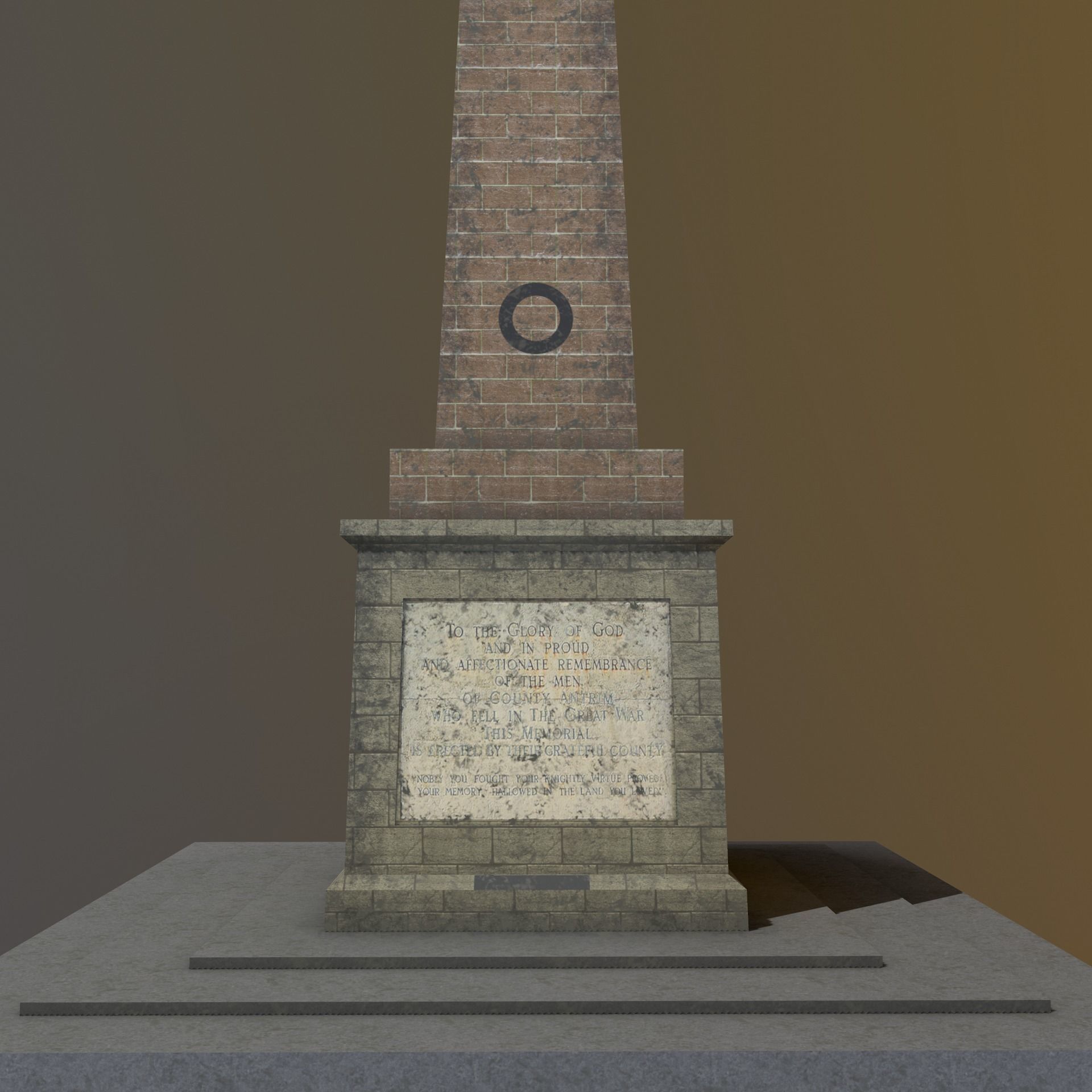 Knockagh Monument free VR / AR / low-poly 3D model | CGTrader