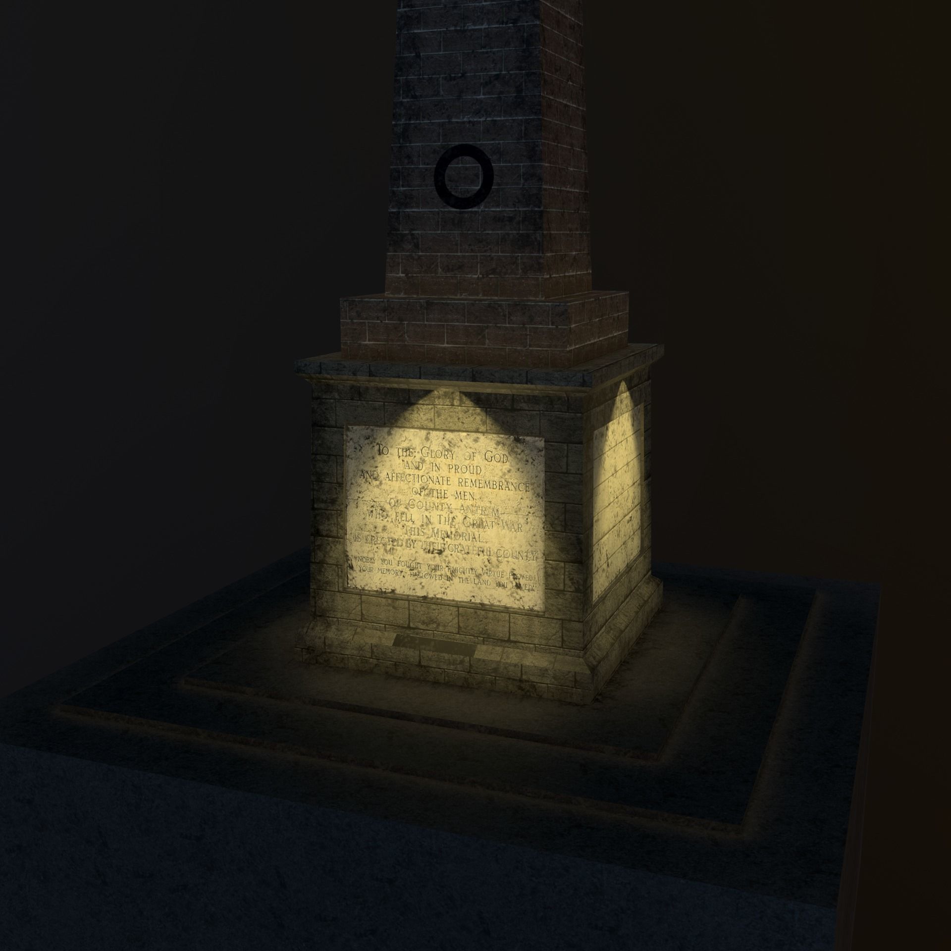 Knockagh Monument free VR / AR / low-poly 3D model | CGTrader