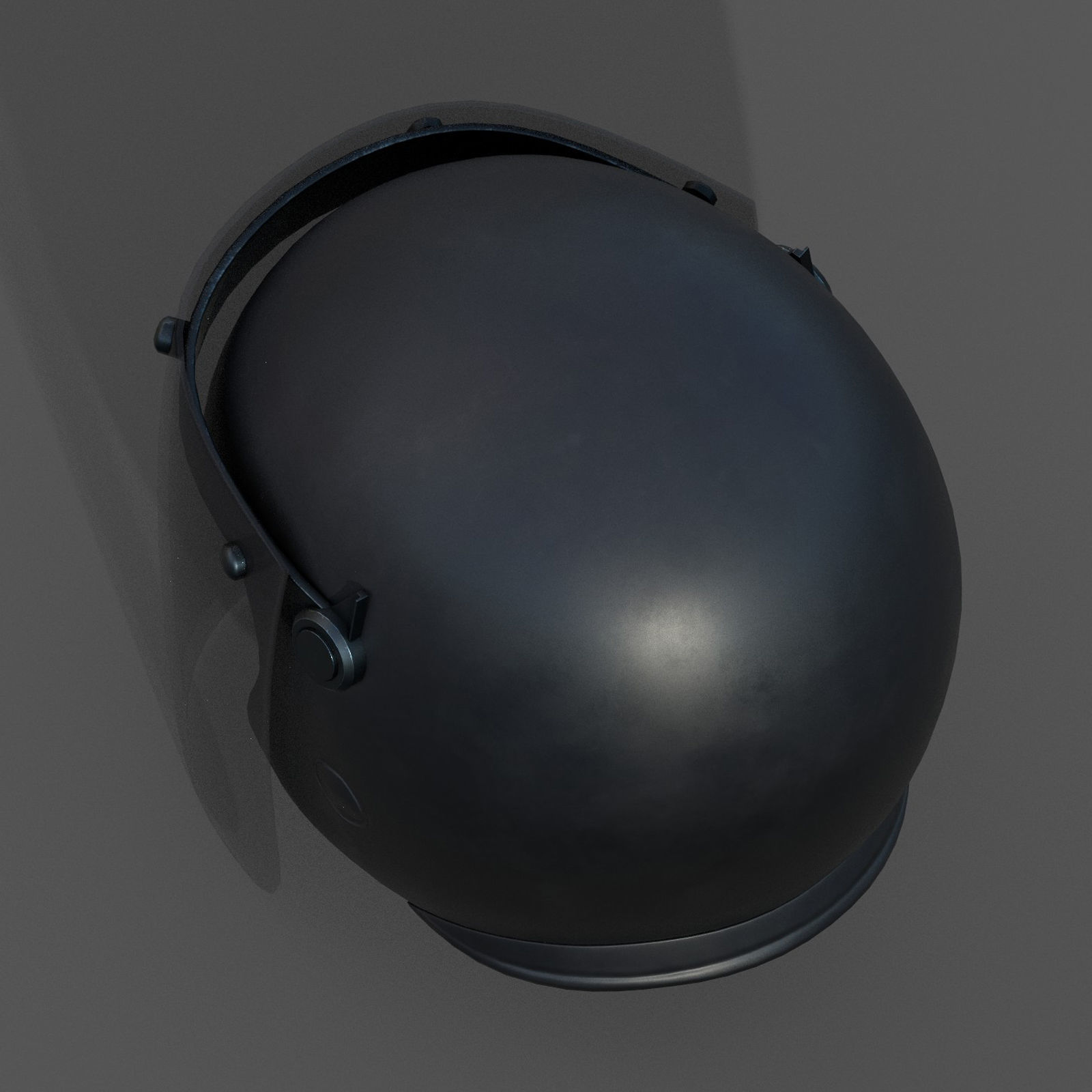 3D model Helmet scifi police mask military combat soldier VR / AR / low ...