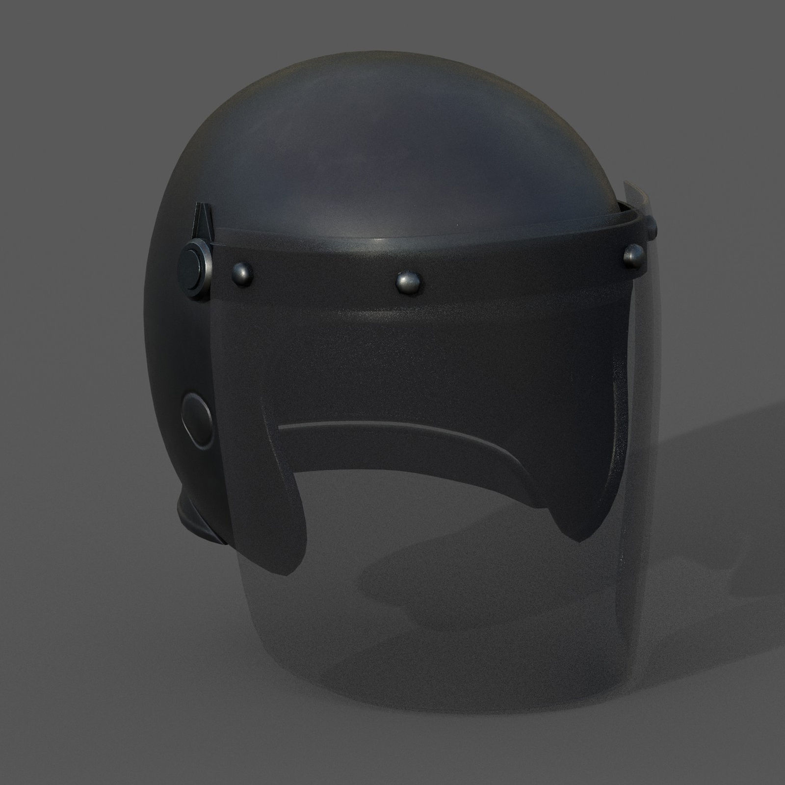 3D model Helmet scifi police mask military combat soldier VR / AR / low ...