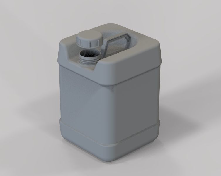Plastic Gallon 50 Liter 3D model 3D printable | CGTrader