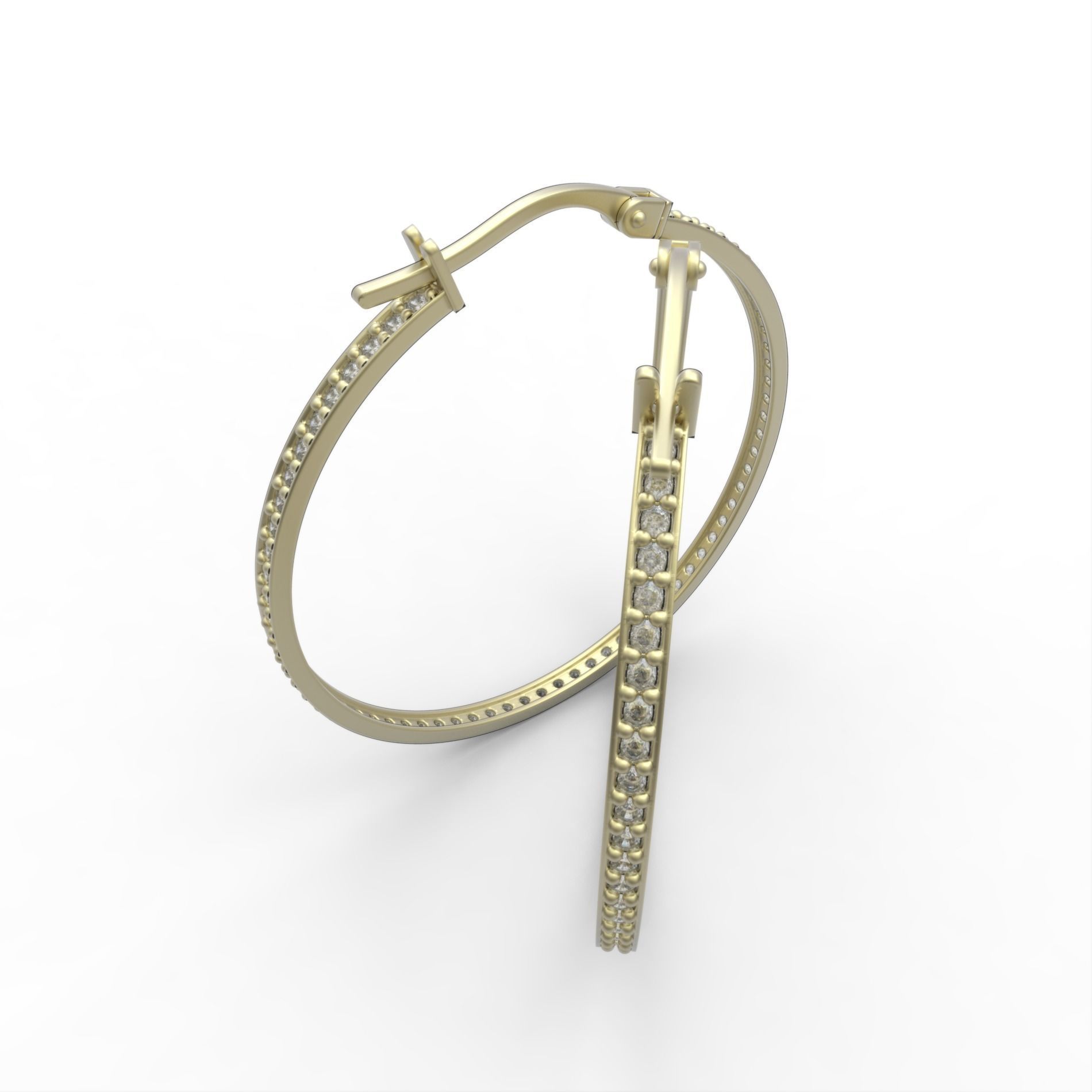 round jewelry earrings ring 3D model 3D printable | CGTrader