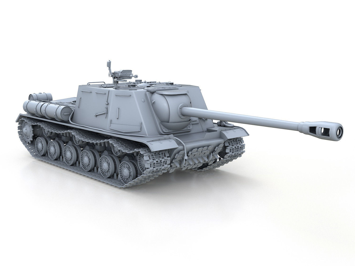 ISU-122S - Soviet Assault Gun 3D model | CGTrader