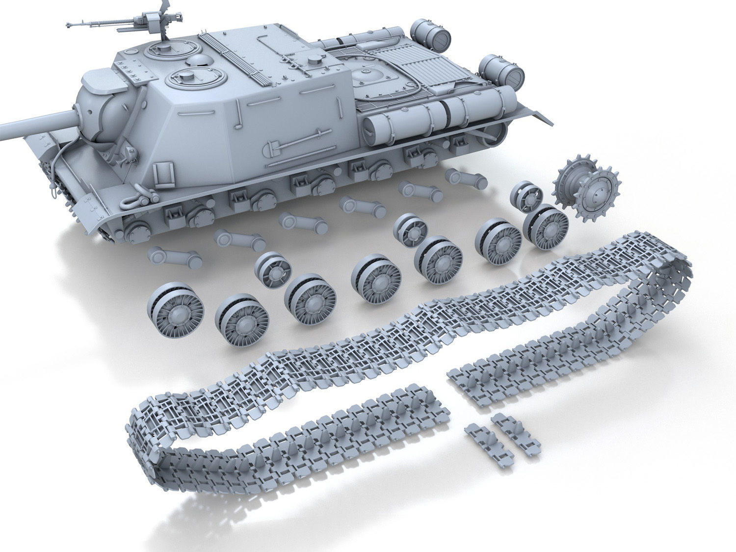 ISU-122S - Soviet Assault Gun 3D model | CGTrader