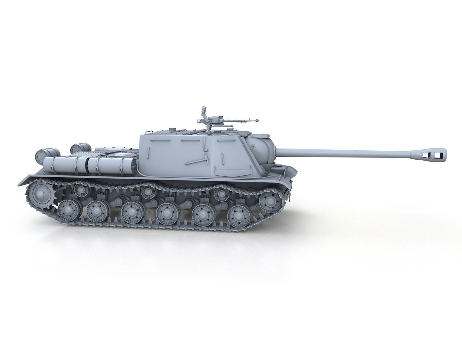 ISU-122S - Soviet Assault Gun 3D model | CGTrader