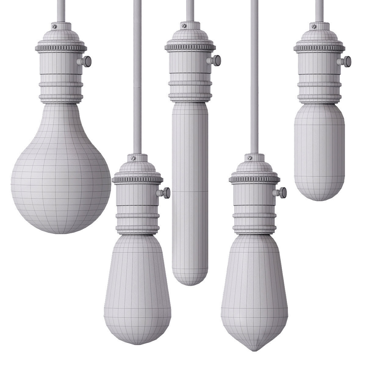 edison light bulbs 3D model | CGTrader