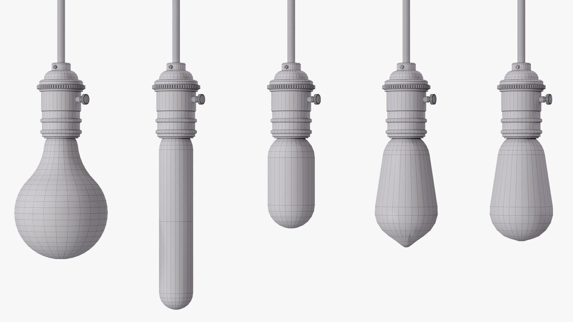 edison light bulbs 3D model | CGTrader