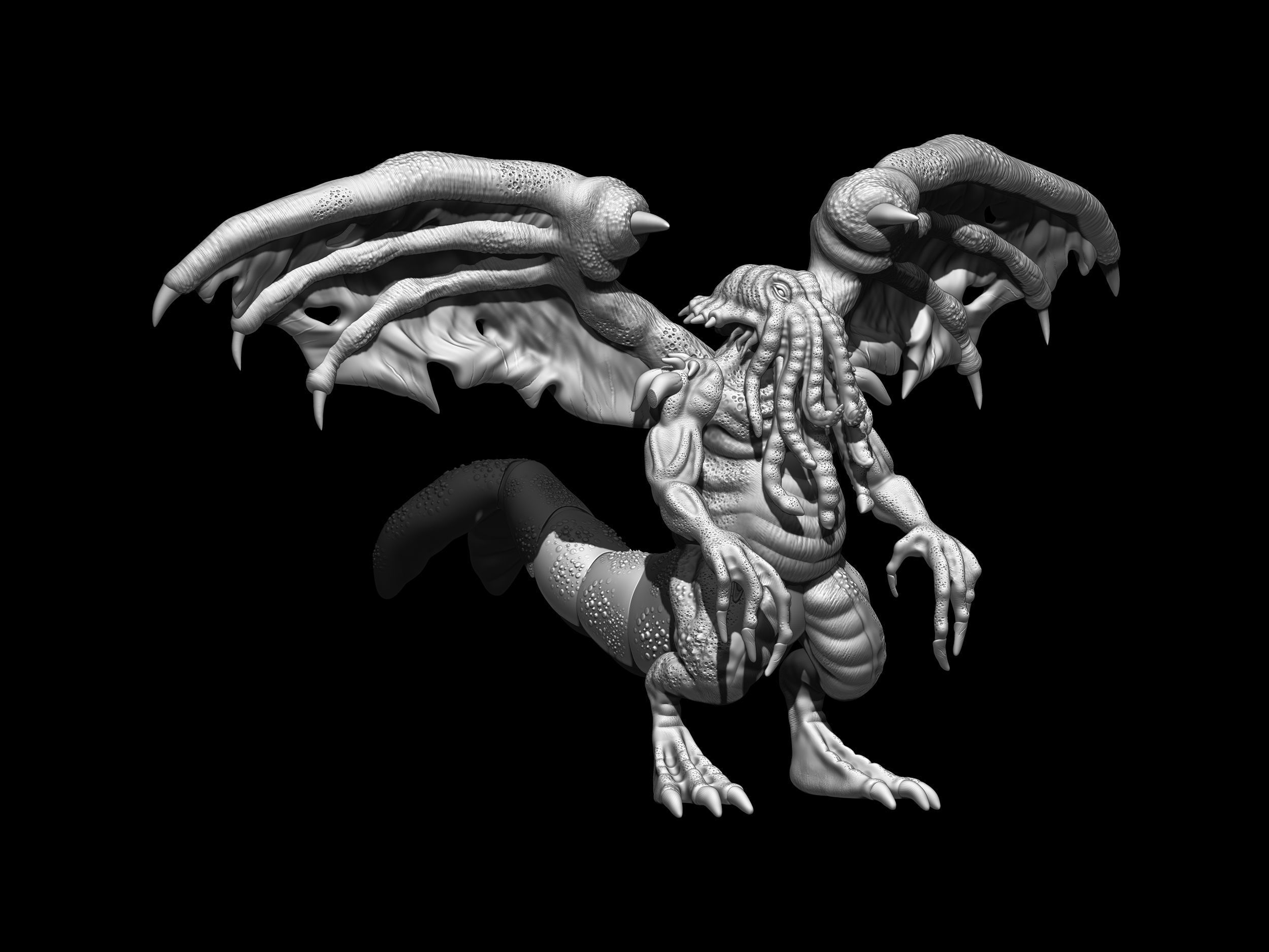 CHUTHULU cthulhu creature 3D model 3D printable | CGTrader