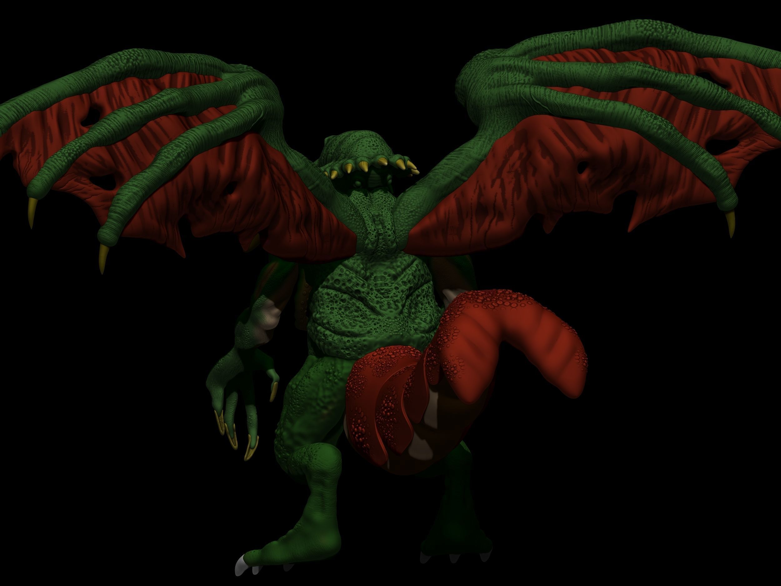 CHUTHULU cthulhu creature 3D model 3D printable | CGTrader