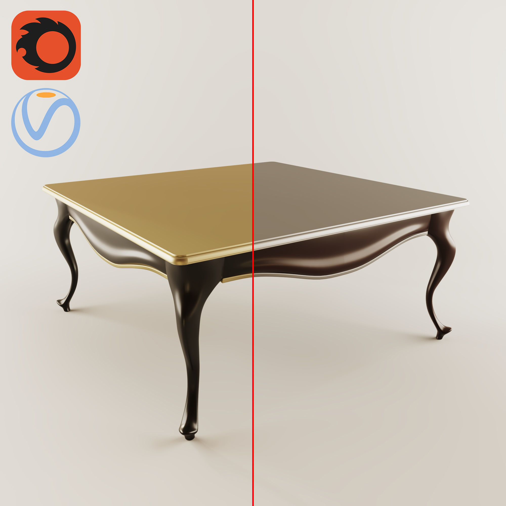 Coffee table free 3D model | CGTrader