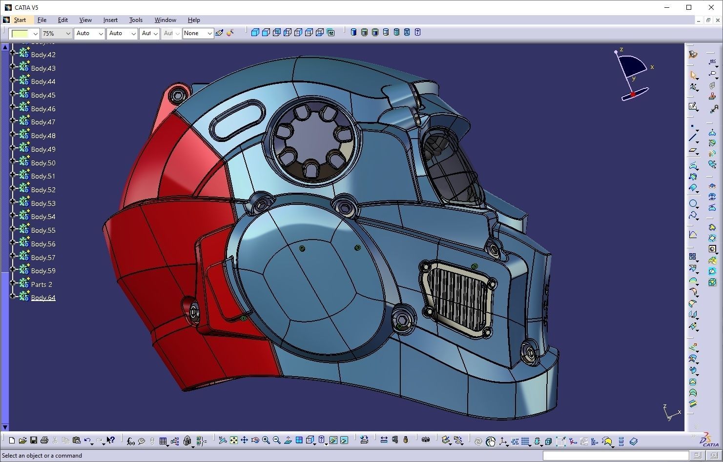 CAD-friendly Helmet model H1V1 3D model 3D printable | CGTrader