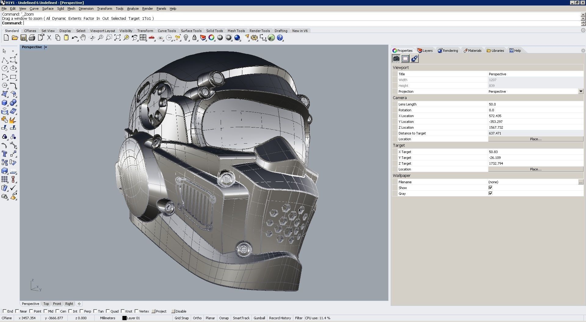 CAD-friendly Helmet model H1V1 3D model 3D printable | CGTrader