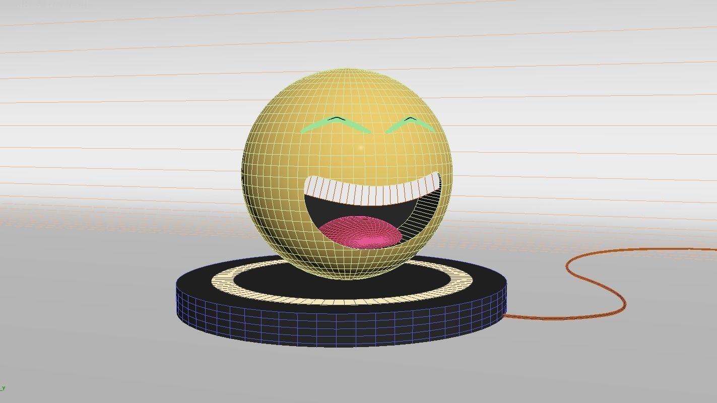 Emoji Lamp - Funny face 3D model | CGTrader
