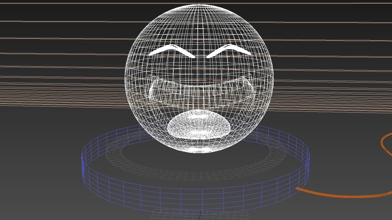 Emoji Lamp - Funny face 3D model | CGTrader
