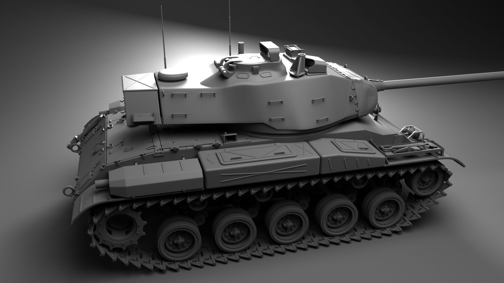 m41 walker bulldog 3D model | CGTrader