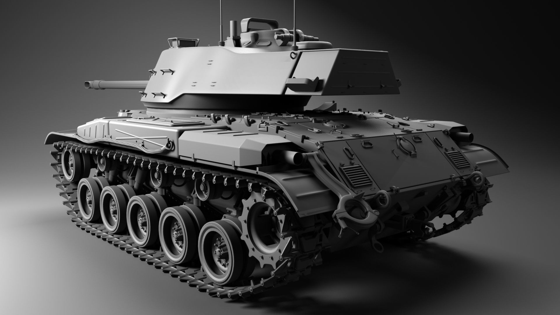 m41 walker bulldog 3D model | CGTrader