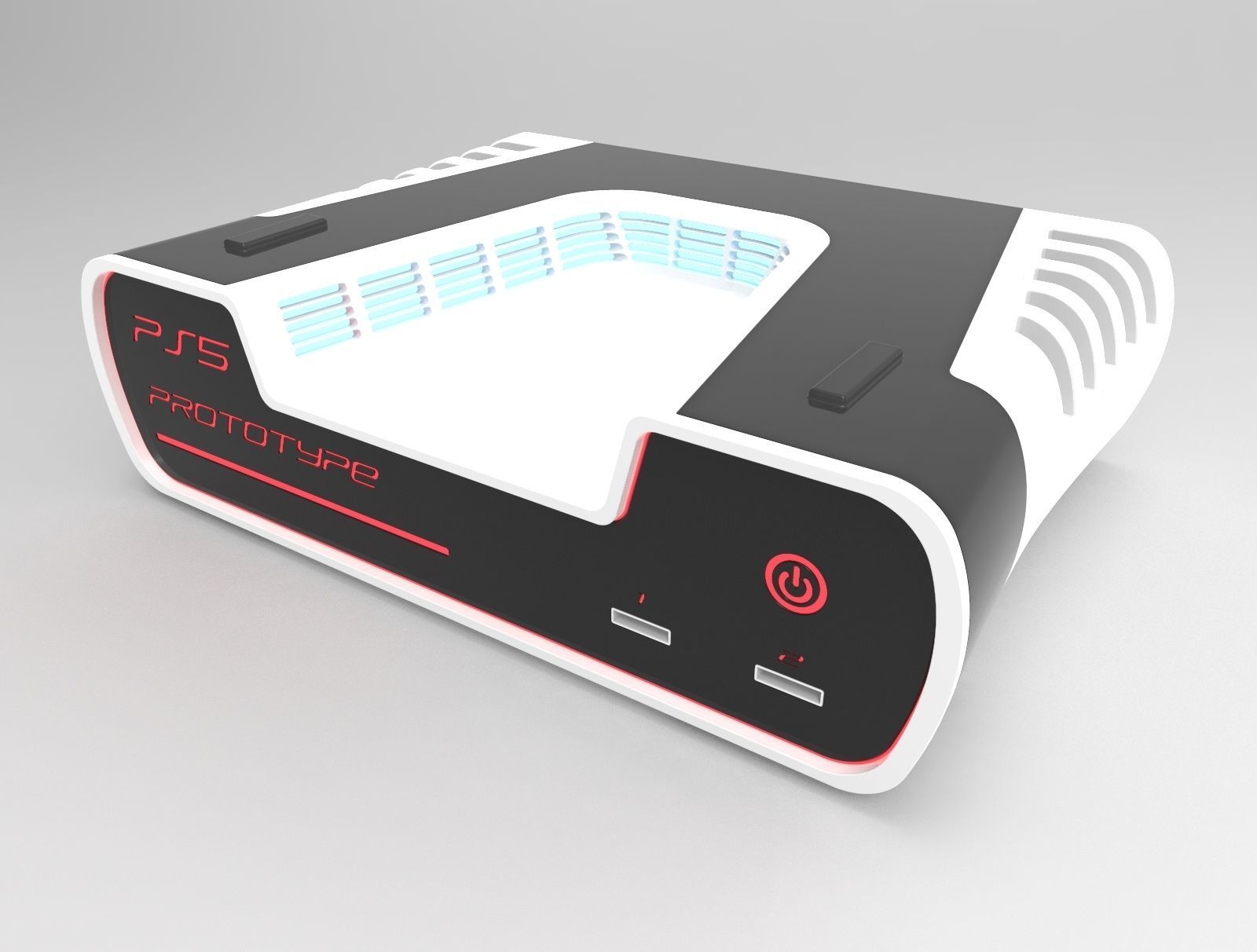 PS5 prototype of a game console 3d print model 3D model 3D printable ...