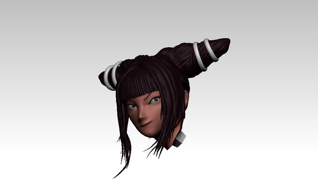 Street Fighter Juri 3D Print Stl Model Diorama 3D print model 3D model ...