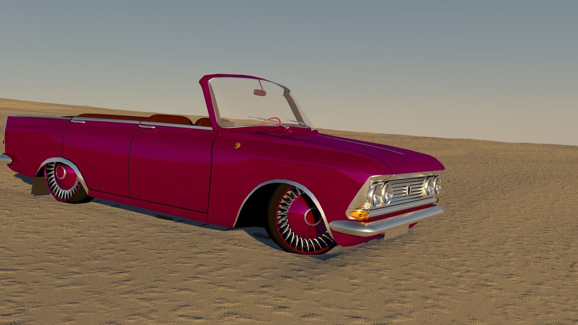 Soviet russian lowrider 3D model | CGTrader